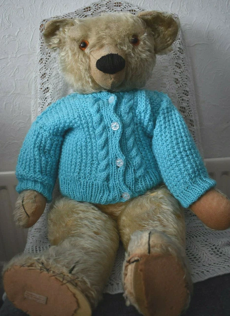 LARGE 1930'S CHAD VALLEY BEAR. Label & ear button. 30" £166.11 ...