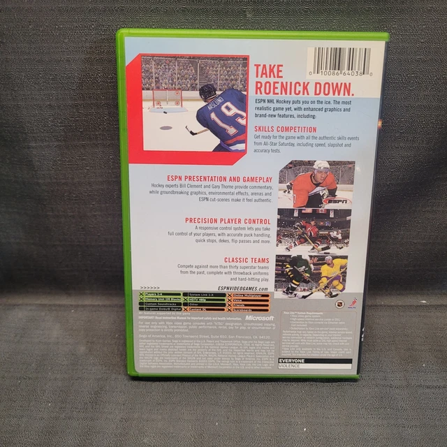 ESPN NHL HOCKEY 2K4 (Microsoft Xbox, 2003) Video Game $10.90 - PicClick CA