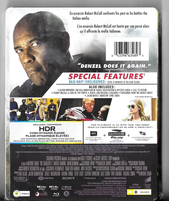 THE EQUALIZER 3 [Steelbook] [4K + Blu-Ray + Digital Cde] Brand New, Seal FOR SAL $73.88 ...