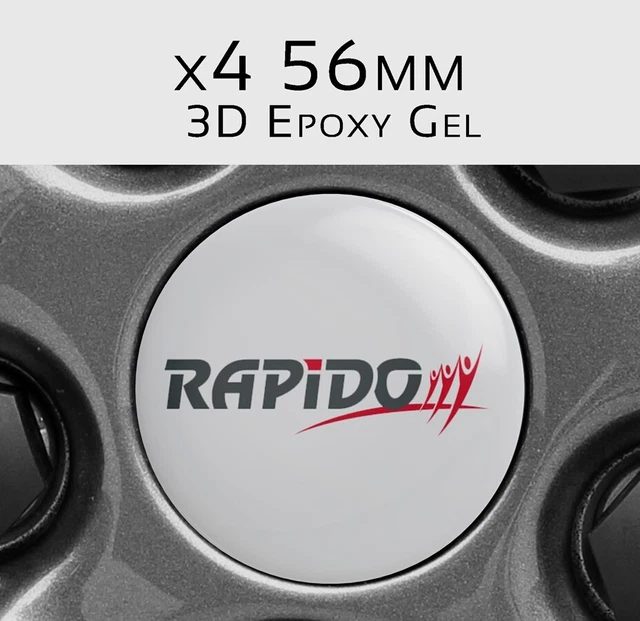 AUTOCOLLANT CAMPING-CAR RAPIDO, autocollant de roue RAPIDO, époxy 56 mm ...