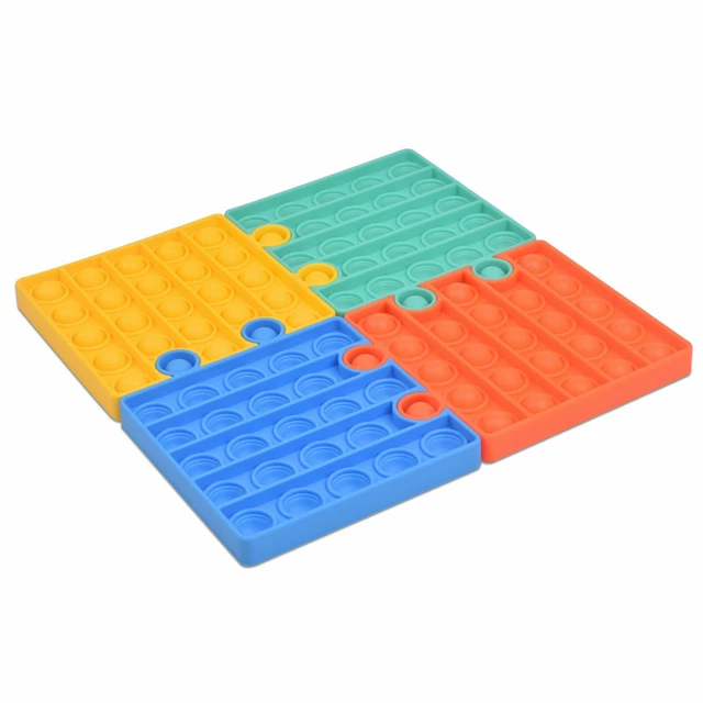 POPIT FIDGET TOY Push Bubble Sensory Stress Relief Kids Family Square ...
