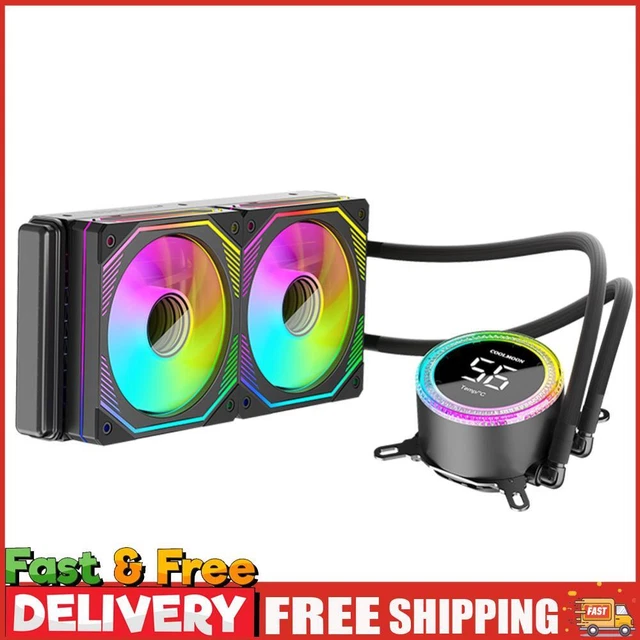 LIQUID CPU COOLER 120mm ARGB & PWM Fan Water Cooling Cooler for Intel ...