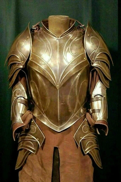 MÉDIÉVALE DEMI ARMOR Lotr Elven Armor Buste Avec Pauldrons Brassards ...