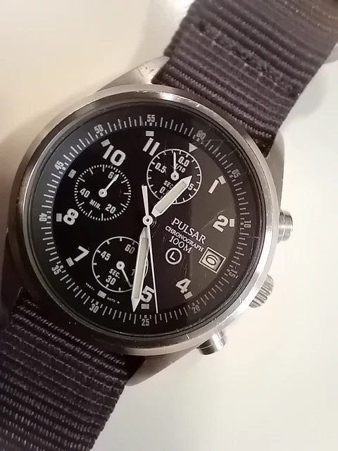 RAF PILOT PULSAR Watch On NATO Military strap . Seiko £129.99 - PicClick UK