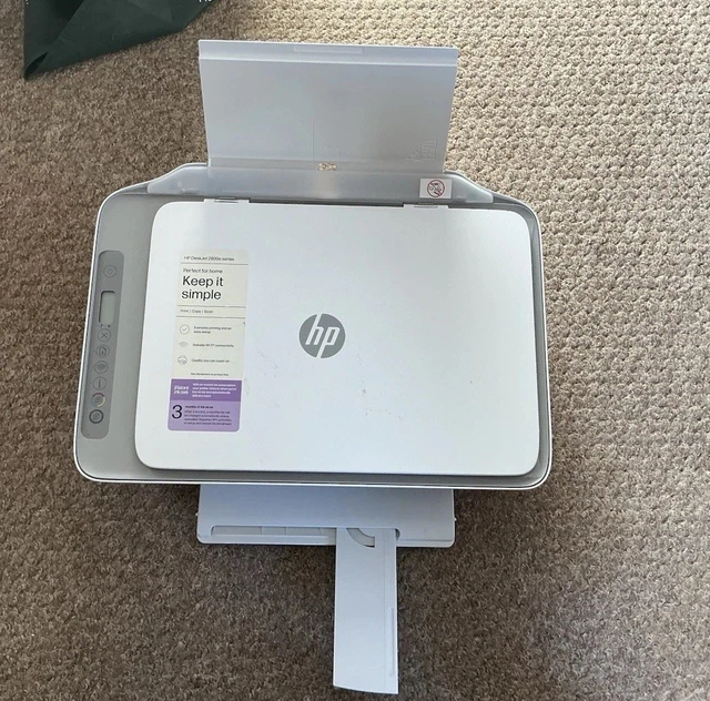 HP DESKJET 2800E Wireless All-in-One Printer - No ink, all setup guides ...