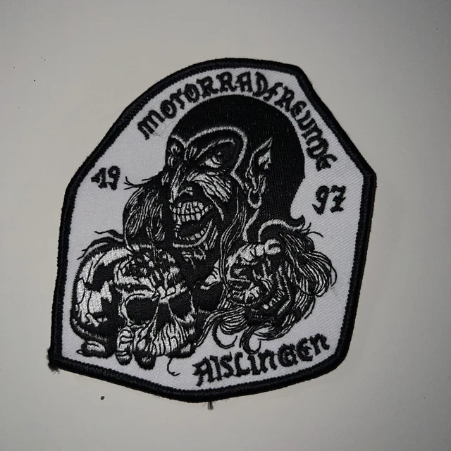 MC PATCH AUFNÄHER Kutte Motorcycle Club Mf Patches Vest Bones Hells ...