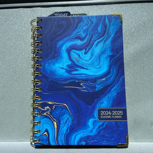 ACADEMIC YEAR PLANNER 2024-2025 Blue June 2024 - July 2025 Hardcover 5 ...