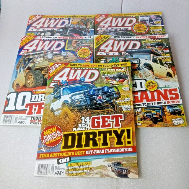 5 X 4WD Action Magazines Travel Australia Guides Destinations Mixed Lot ...