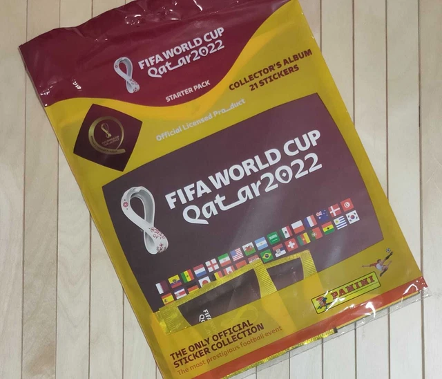 PANINI FIFA WORLD Cup Qatar 2022 Official Starter Pack Album & 5 Sticker Pack EUR 22,39 ...