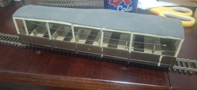 SRATCHBUILT CARD VOR Open Carriage O-16.5 Scale Needs Attention Damaged ...