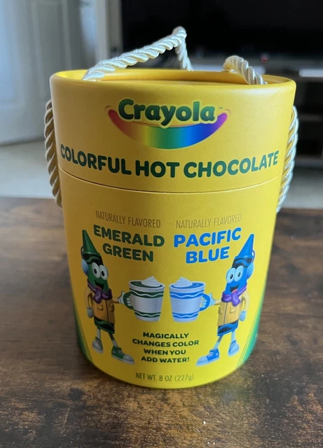 CRAYOLA COLORFUL HOT Chocolate Emerald Green & Pacific Blue Exp: 06/ ...