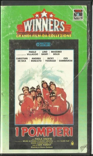 VHS FILM: I POMPIERI (1985) di Neri Parenti con De Sica, Boldi, Banfi ...