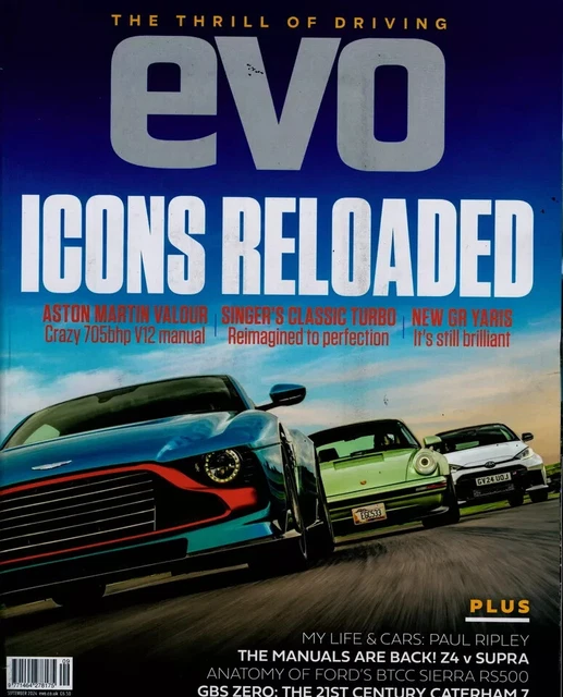 EVO MAGAZINE SEPTEMBER 2024 (Aston Valour, Classic Porsche 911 Turbo ...