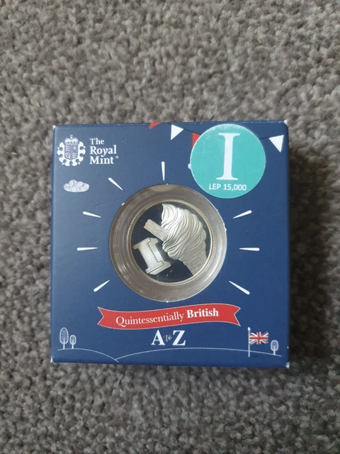 2018 A-Z ALPHABET 10p Silver Proof Coin LETTER I £20.00 - PicClick UK