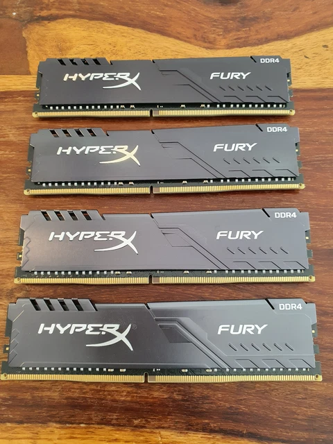 KINGSTON HYPERX FURY Quad Kit 128GB DDR4-3200 HX432C16FB3K4/128 EUR 230 ...