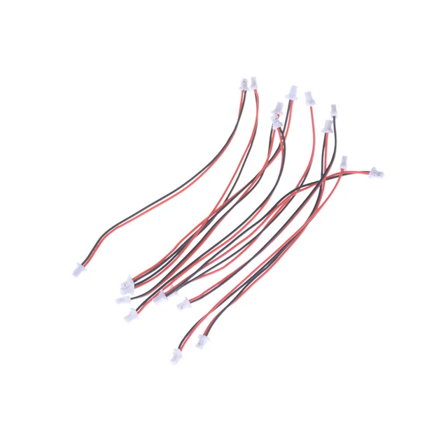 10 X MINI Micro SH 1.0mm 2-Pin JST Double Connector Plug Wires Cables ...