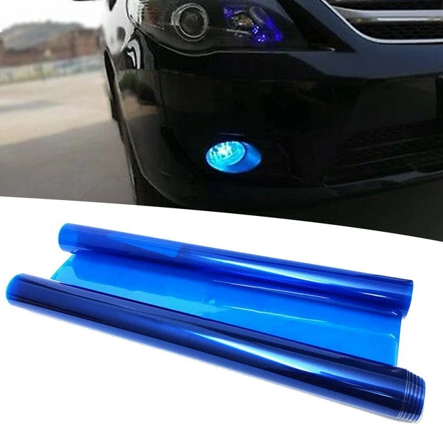 BLUE TINT VINYL Film Overlay Wrap Sheet for Headlight Tail Light Bumper ...