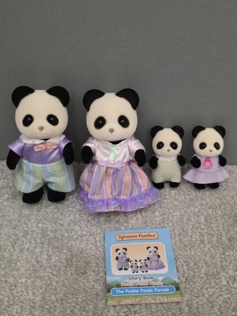 SYLVANIAN FAMILIES POOKIE Panda Bear Family £17.22 - PicClick UK