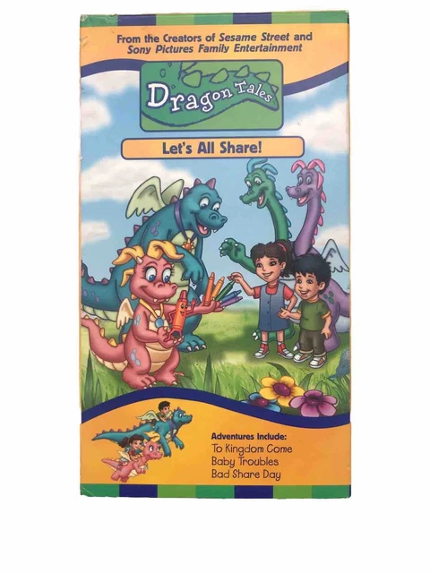 DRAGON TALES LETS All Share (VHS 2000) Sesame Workshop Cartoon £8.91 ...