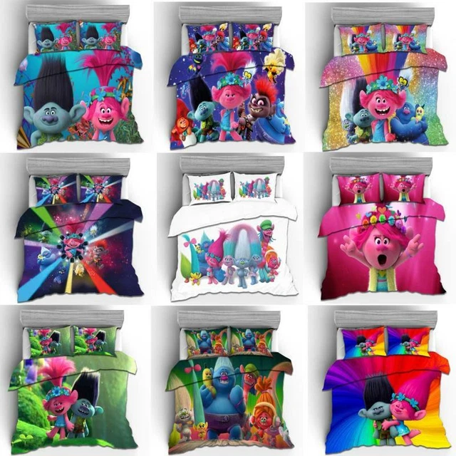 TROLLS COLLECTION SINGLE/DOUBLE/QUEEN/KING Bed Quilt Cover Set $59.89 ...