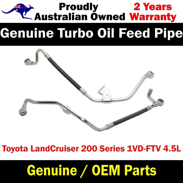 GENUINE TURBO OIL Feed Pipe For Toyota LandCruiser 200 Series 1VD-FTV 4 ...