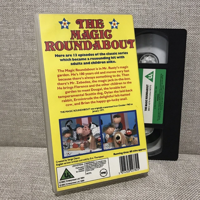 THE MAGIC ROUNDABOUT - Bbc Vhs Video - Vintage / Childrens £9.95 ...