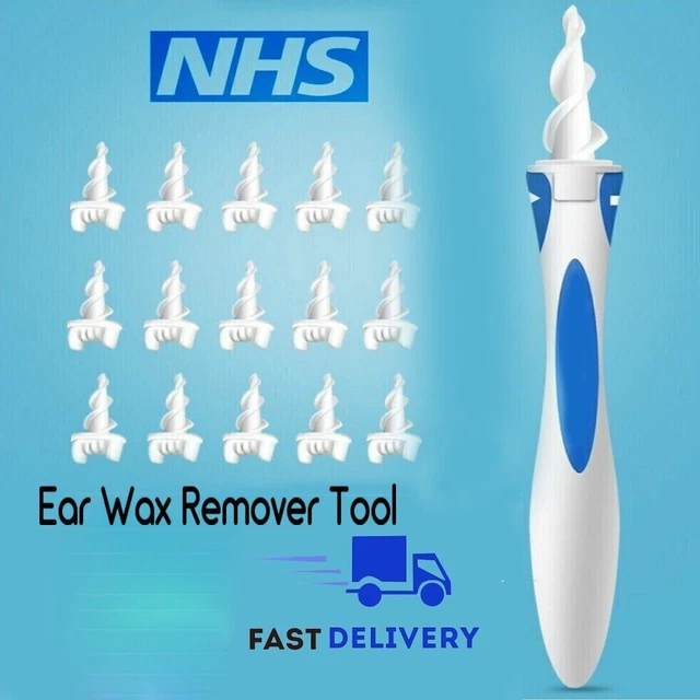 EAR WAX CLEANER Smart Removal Soft Spiral Swab Earwax Remover Tool Safe ...