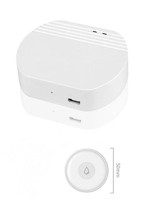 WATER LEAKAGE SENSOR Immersion Security Alarm Leak Detector Overflow ...