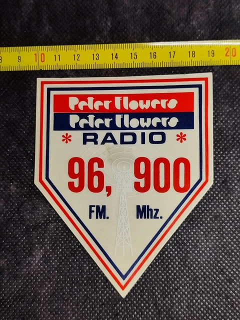 ADESIVI RADIO PETER Flowers anni 80 stickers vintage Milano EUR 19,00 ...