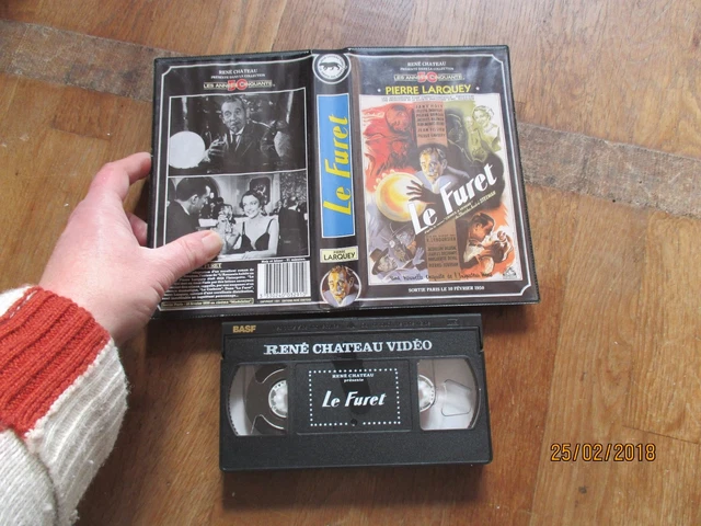 CASSETTE VIDEO VHS CINEMA RENE CHATEAU le furet pierre larquey jean tissier holt EUR 6,00 ...