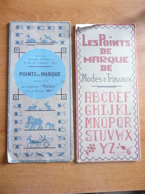 LES POINTS DE marque Modes & Travaux - lot de 2 - Abécédaires point de ...