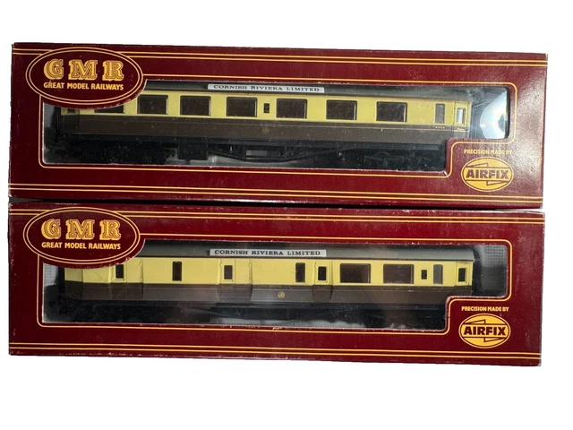 2XAIRFIX GMR 54207-6 GWR Centenary Composite Coach Cornish Riviera OO ...
