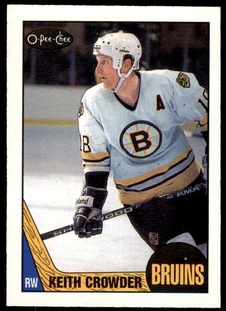 1987-88 O-PEE-CHEE HOCKEY Keith Crowder. Boston Bruins #194 EUR 1,91 ...