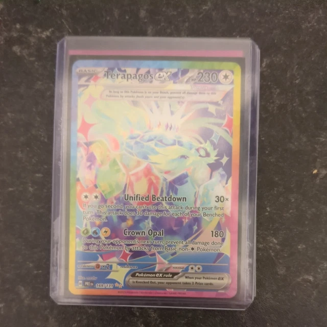 POKEMON PRISMATIC EVOLUTIONS Terapagos EX 169/131 £63.12 - PicClick UK