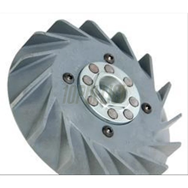 FLYWHEEL + FAN, grey, CDI Ignition QUATTRINI VESPATRONIC 20mm - 1,6Kg ...
