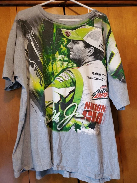 DALE EARNHARDT JR Gray Diet Mt Dew All Over Print T-Shirt, Size 3XL $11 ...