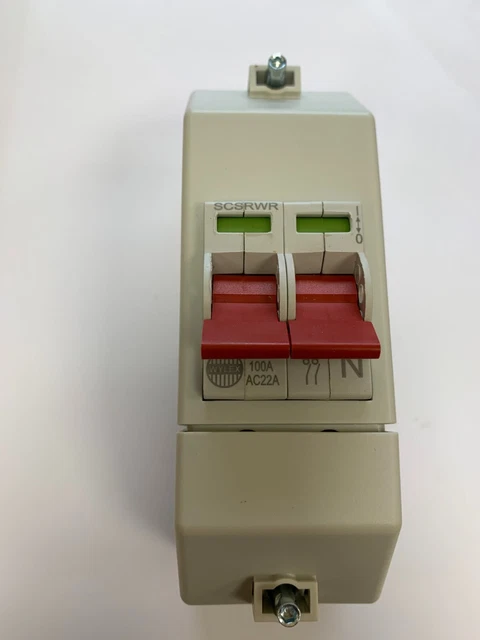 WYLEX 100A ISOLATOR D/P Main Switch + Enclosure For Meter Tails Recsw2S ...