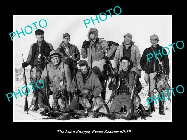 OLD HISTORIC PHOTO OF BRACE BEEMER AS THE LONE RANGER WITH HUNTING ...