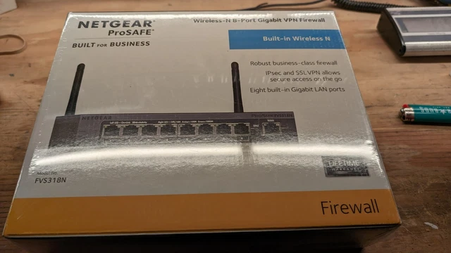 NETGEAR PROSAFE FVS318G 8-Port Gigabit VPN Firewall $40.00 - PicClick