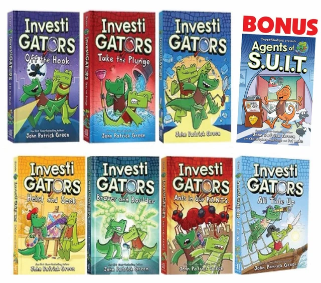 INVESTIGATORS 8 BOOKS Set Hardcover Kids Graphic Novel Series Gators ...