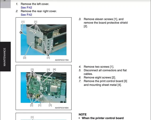 BIZHUB C224E C284E C364e, Service Manual and Parts $19.22 - PicClick CA