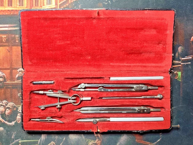 VINTAGE ENGINEERING TECHNICAL Drawing Draughtsman Compass Set 1360. £19 ...