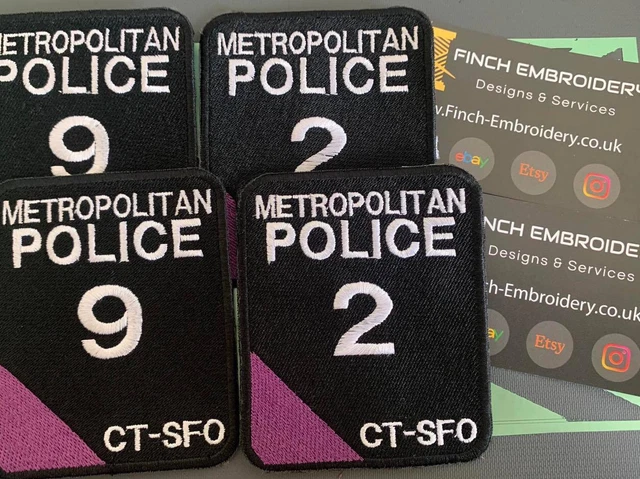 SHOULDER ARM CUSTOM Police CTSFO Morale Patch Hook Backing 100x100mm ...