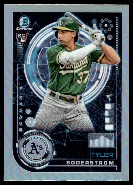TYLER SODERSTROM 2024 Bowman Chrome AI RC #BAI-4 Oakland Athletics EUR ...
