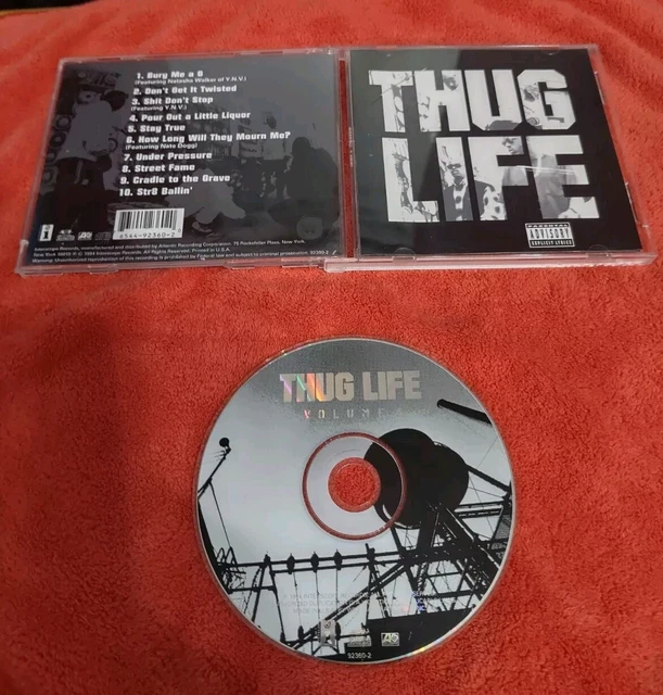 2PAC THUG LIFE Cd 1994 Og Death Row Dr. Dre Outlawz 2 Pac Snoop Dogg ...