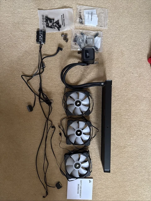 CORSAIR ICUE H150I RGB ELITE 360mm AIO CPU Liquid Cooler Intel/AMD ...