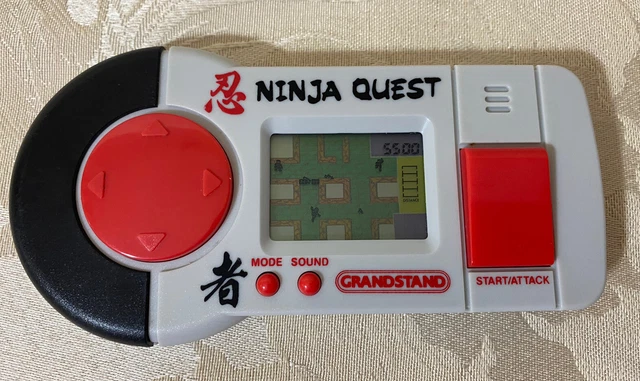 NINJA QUEST GRANDSTAND LCD Electronic Computer Game Handheld Vintage ...