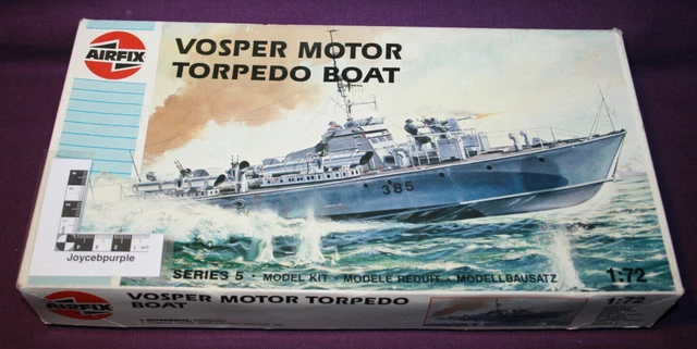 AIRFIX ROYAL NAVY Vosper 73ft MTB 1:72 scale model ship kit 05280 ...