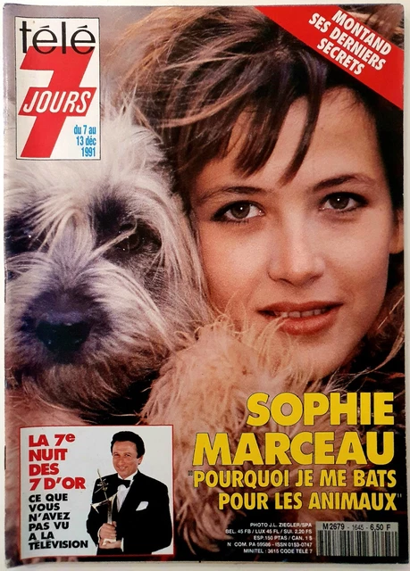 TÉLÉ 7 JOURS N°1645 Du 07/12 Au 13/12/1991 : S. Marceau / Nuit Des 7 D'or [Tbe] EUR 5,90 ...