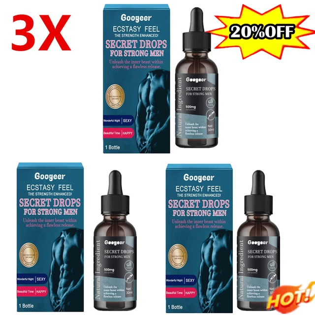 3X SECRET DROPS for Strong Men - Boost Energy, Improve Stamina ...